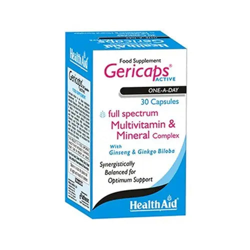 Buy HealthAid Gericaps Active (with Ginseng + Ginkgo Biloba),30 ...
